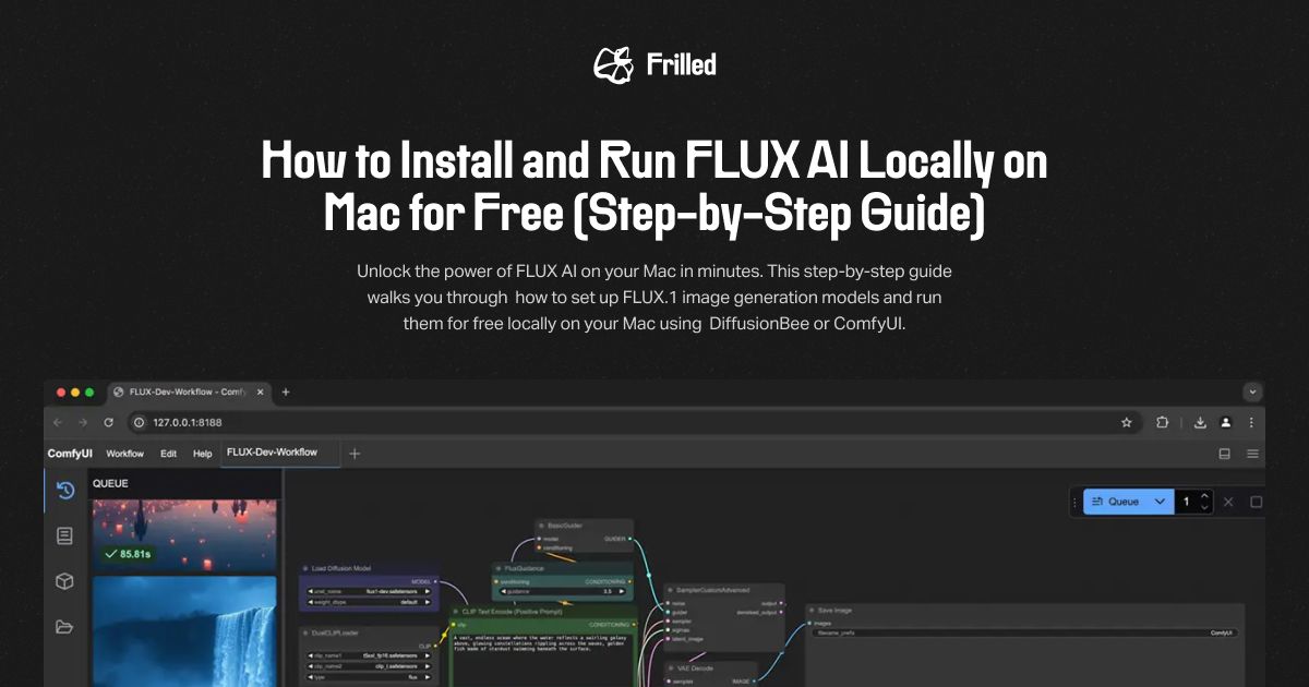How to Install and Run FLUX AI Locally on Mac for Free (Step-by-Step Guide) | Frilled.com